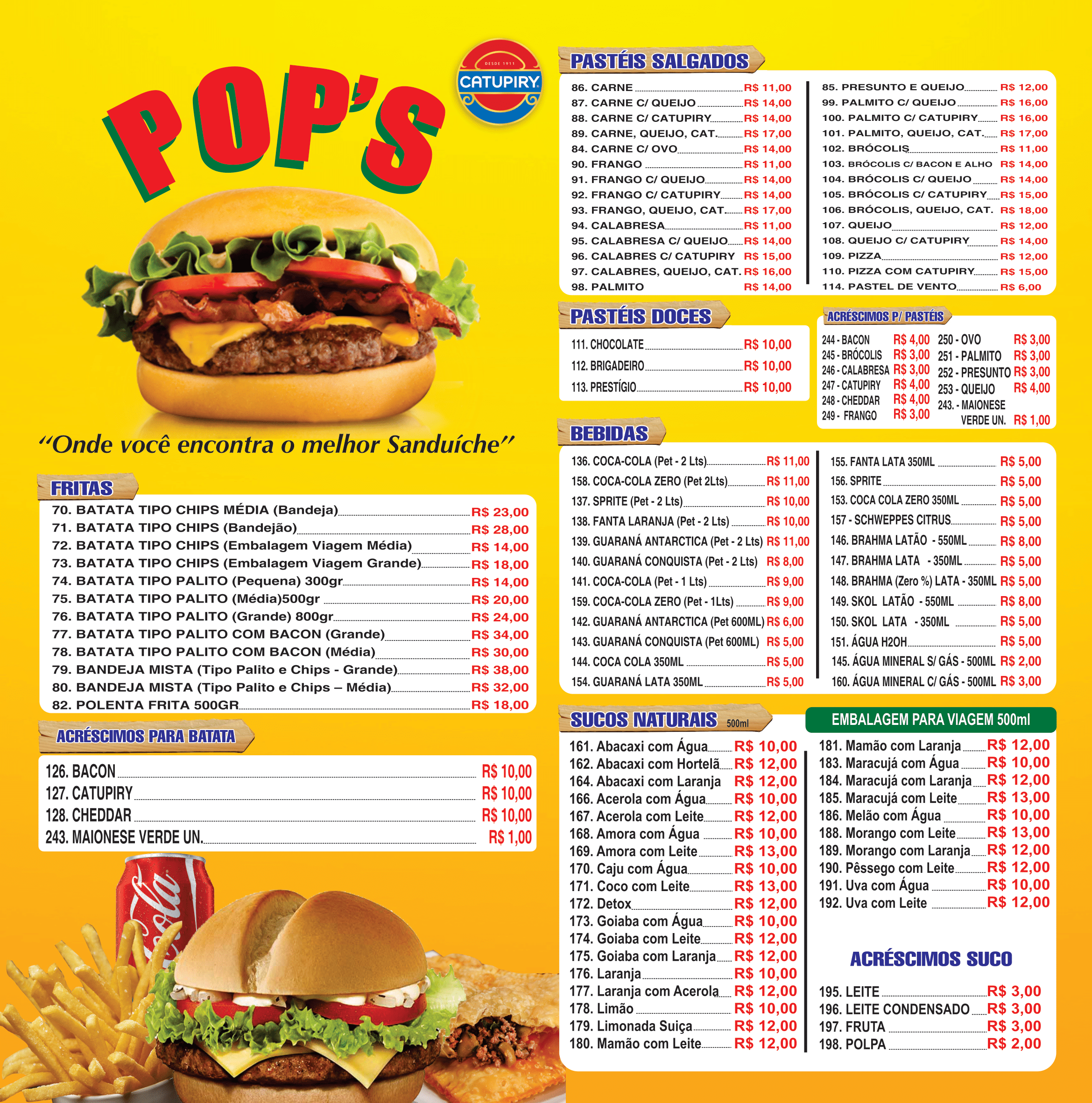 Pop's Lanches Bauru - (14) 99779-3812